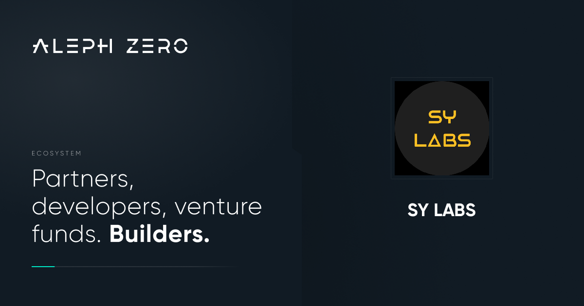 SY LABS - Aleph Zero: Public Blockchain with Private Smart Contracts